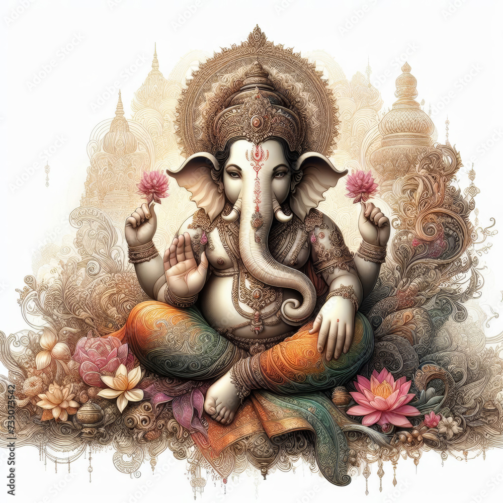Hindu God Ganesh Ji, Lord Ganesh Stock Photo | Adobe Stock
