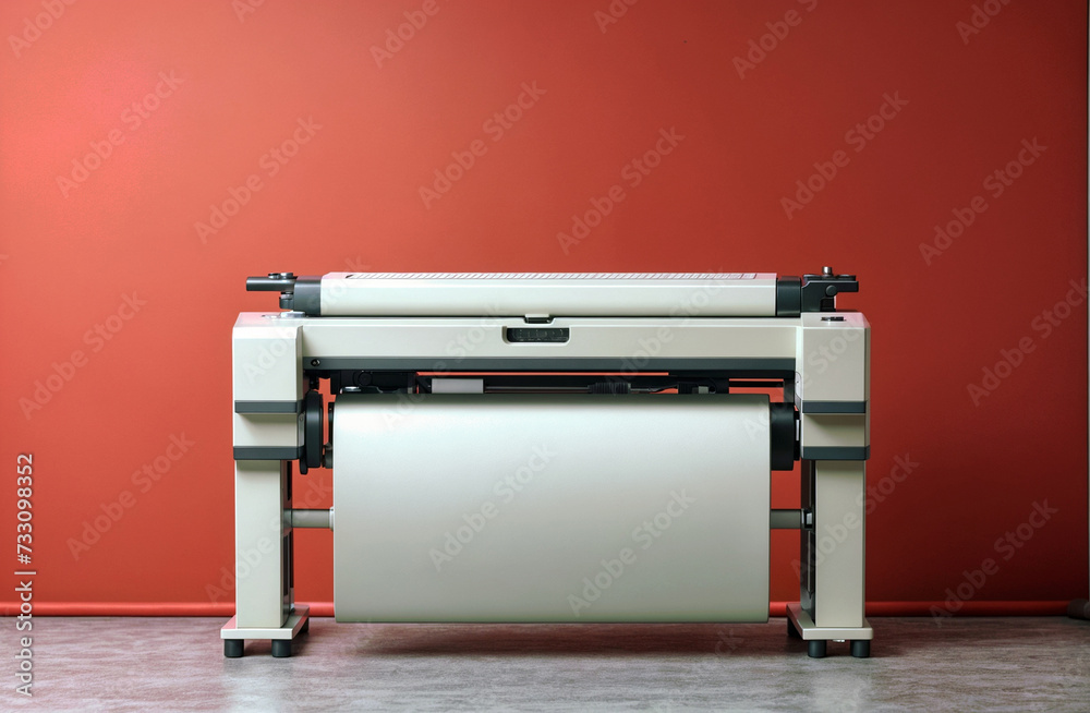 Large format printer plotter device mockup showcasing versatile ...