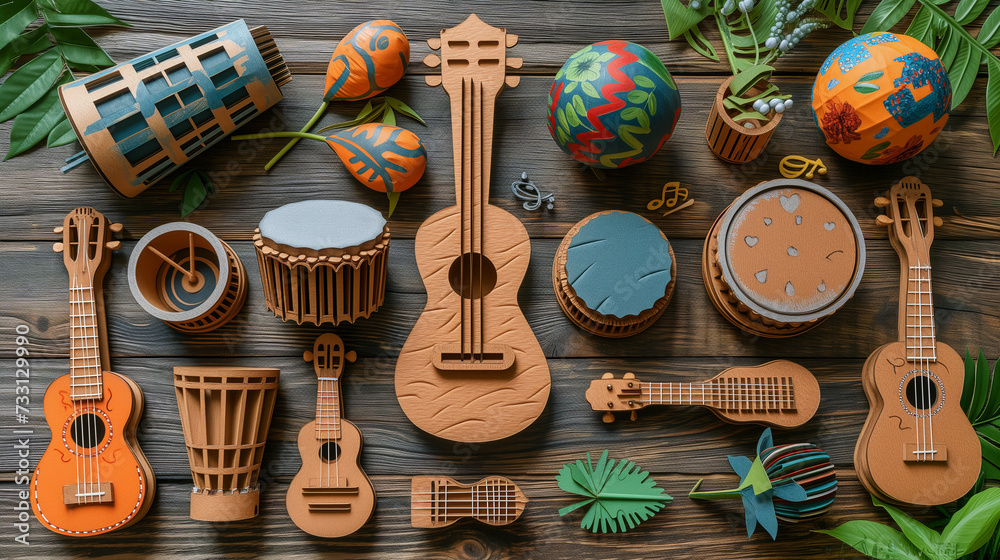 Cardboard Musical Instruments: DIY Guitars and Drums for Kids to ...