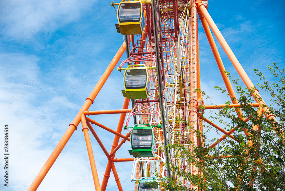 Double A stand unilateral support, central shaft, slewing bearing, wire ...