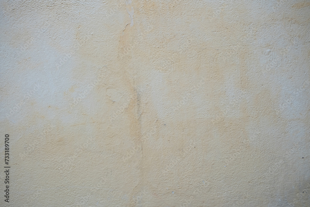 Plastered empty faded wall background texture. Aged discolored empty ...