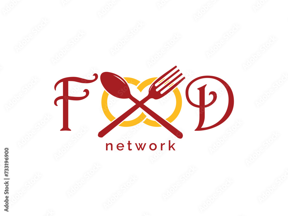 Vetor de Creative Cuisine restaurant logo. Restaurant badge, poster ...