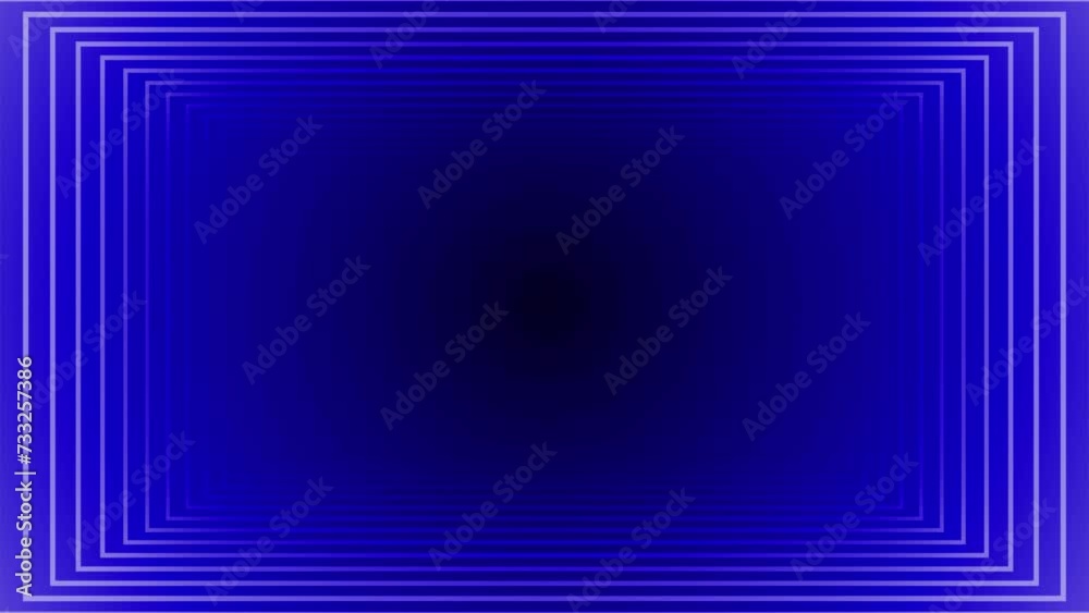 Blue color parallel lines 3d depth dark background, Blue lines loop ...