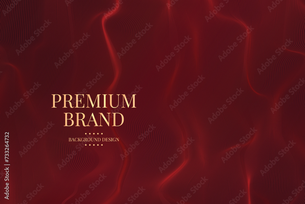 Dark Red Premium Luxury Brand Background With Guilloche Curves Line ...