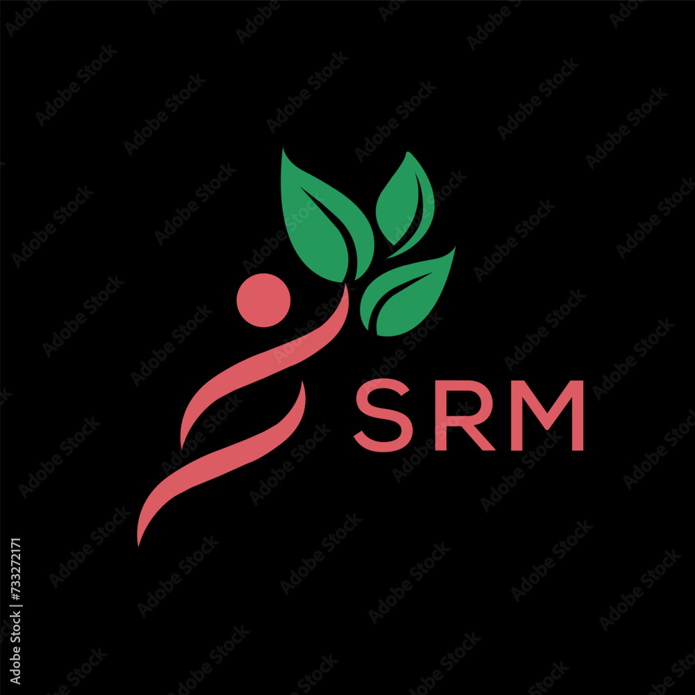 SRM logo design template vector. SRM Business abstract connection ...