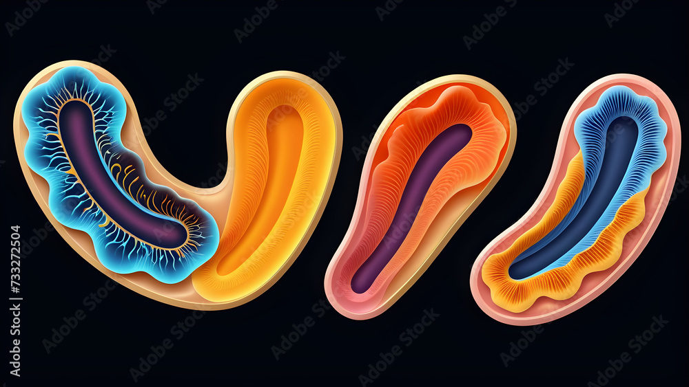 Golgi apparatus icon vector clipart isolated on a black background ...