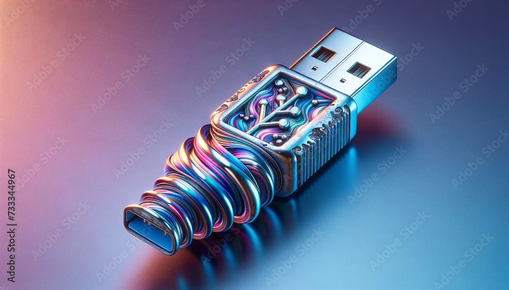 Y2K USB Type-C: Harmonious Blend of Nostalgia and Innovation Stock ...