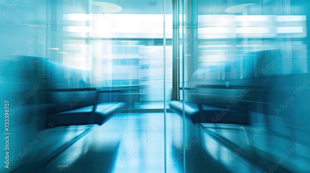 Image blur of a client waiting room used as a soft and abstract ...