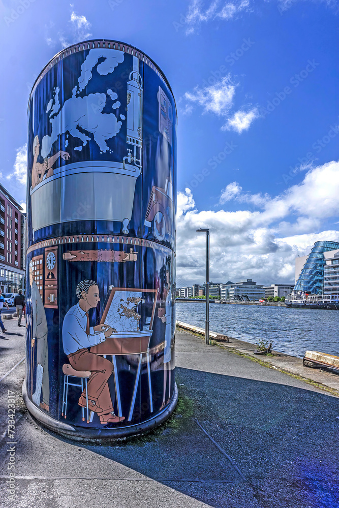 An art installation, Gasworks by John Kindness, on Sir John Rogersons ...