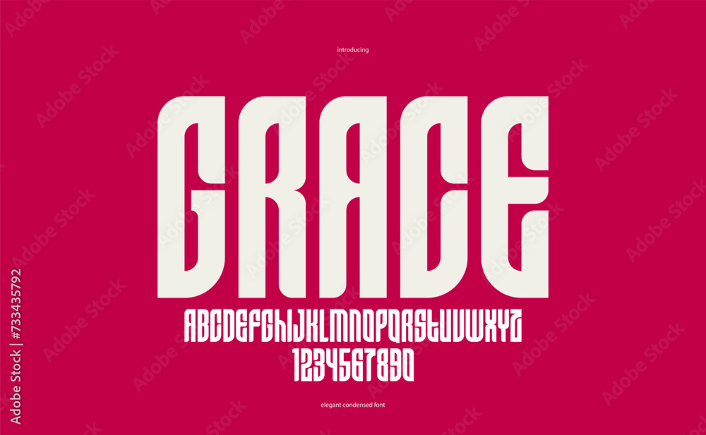 Bold simple sans serif elegant display font for logos headers or ...