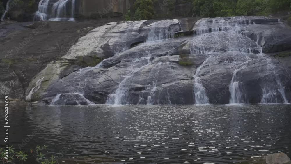 Temburun waterfall in Tarempa, Anambas Islands, Riau Archipelago ...