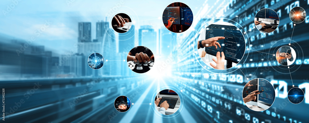 Computer programming, coding and AI artificial intelligence software development engaged by ...