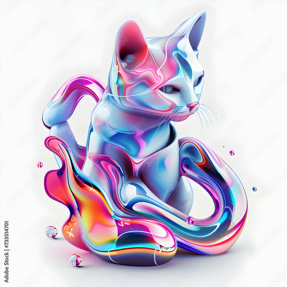 Liquid 3D font , Fresh colors Liquid 3D Design Spark Hot palette Shapes ...