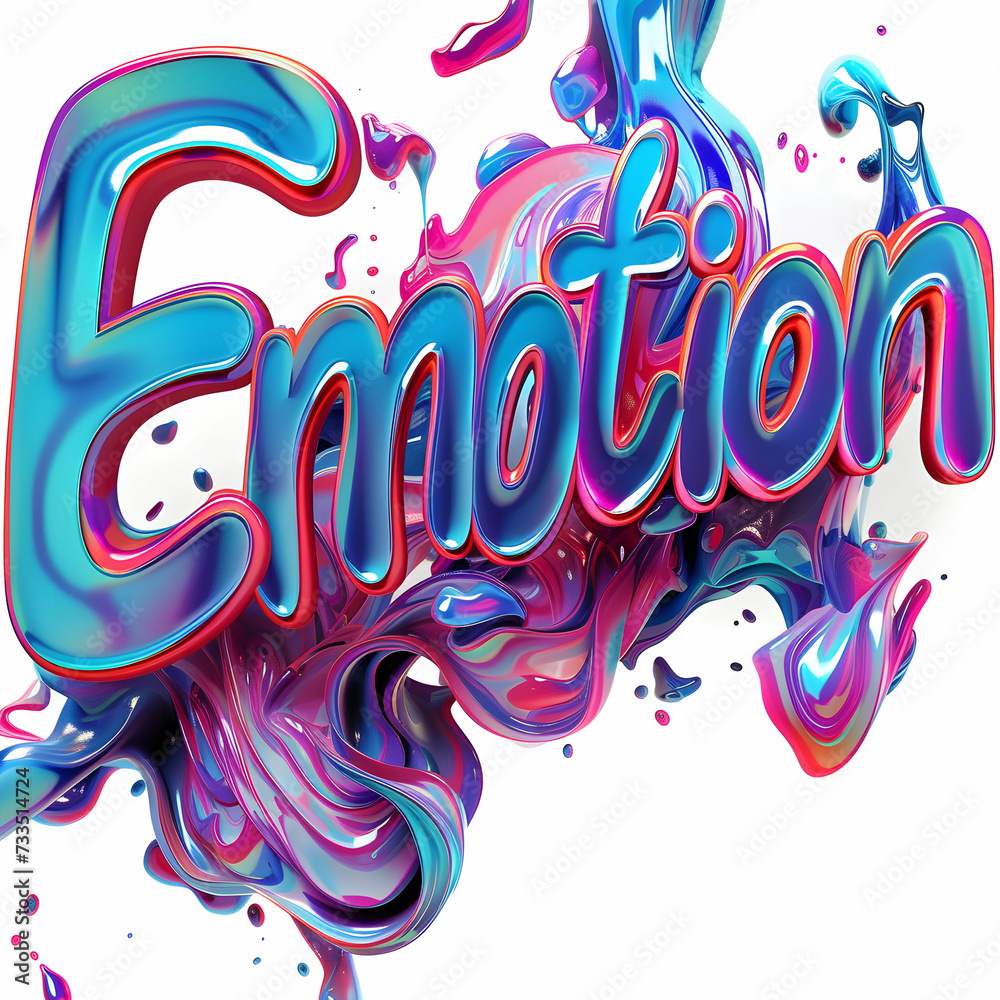 Liquid 3D font , Fresh colors Liquid 3D Design Spark Hot palette Shapes ...