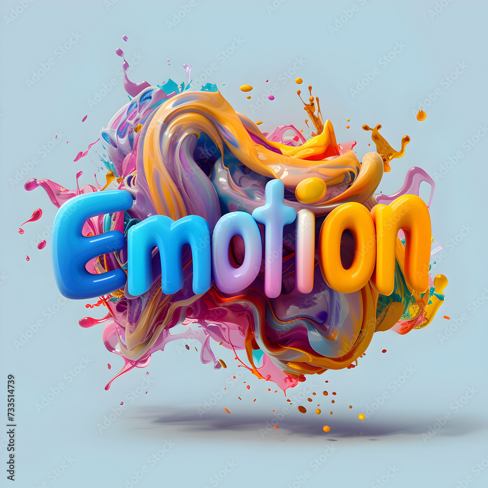 Liquid 3D font , Fresh colors Liquid 3D Design Spark Hot palette Shapes ...