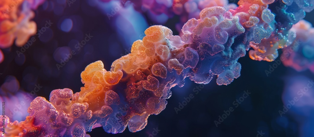 Stunning Visual Of A Gram Positive Cocci Chain A Mesmerizing Display Of Gram Positive Cocci