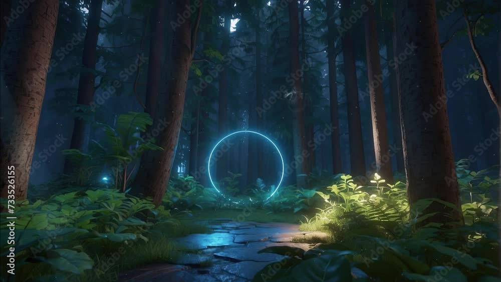 A looping animation background with an abstract, surreal, fantasy ...