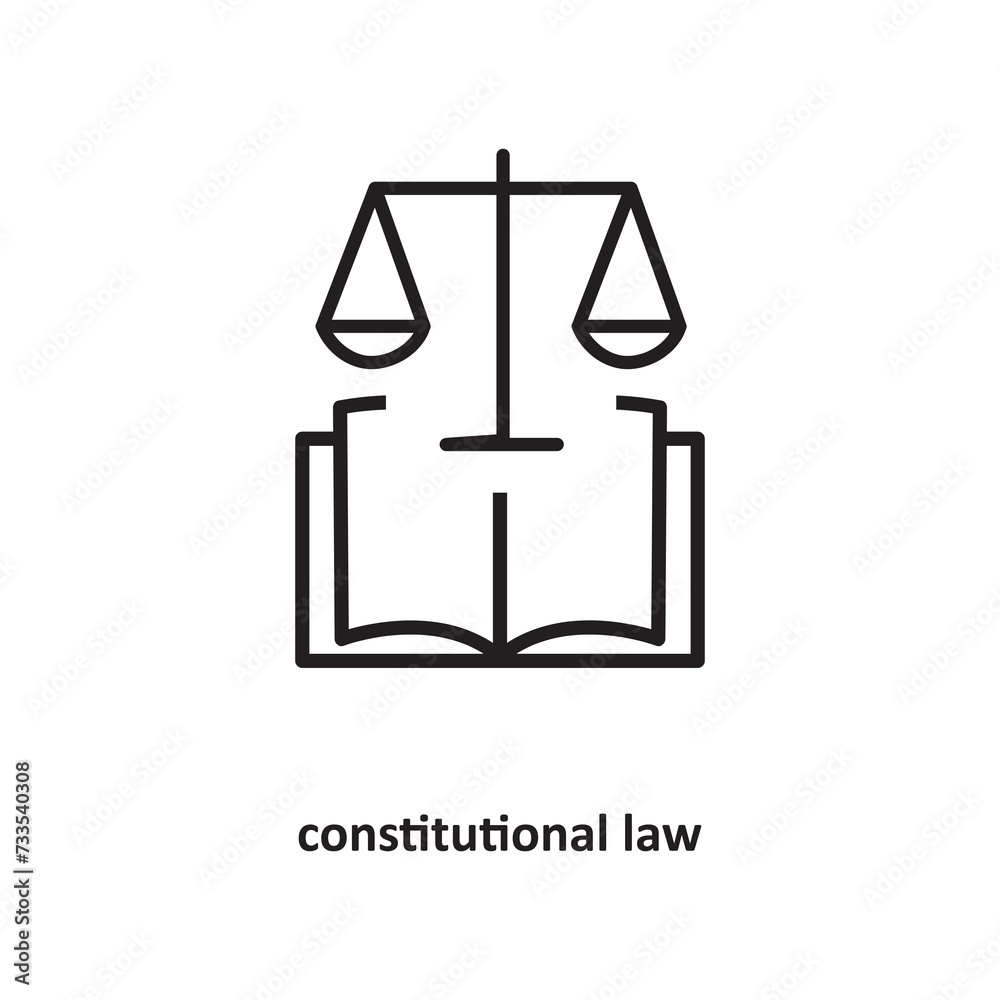 constitutional law icon. vector simple constitutional law icon on white ...