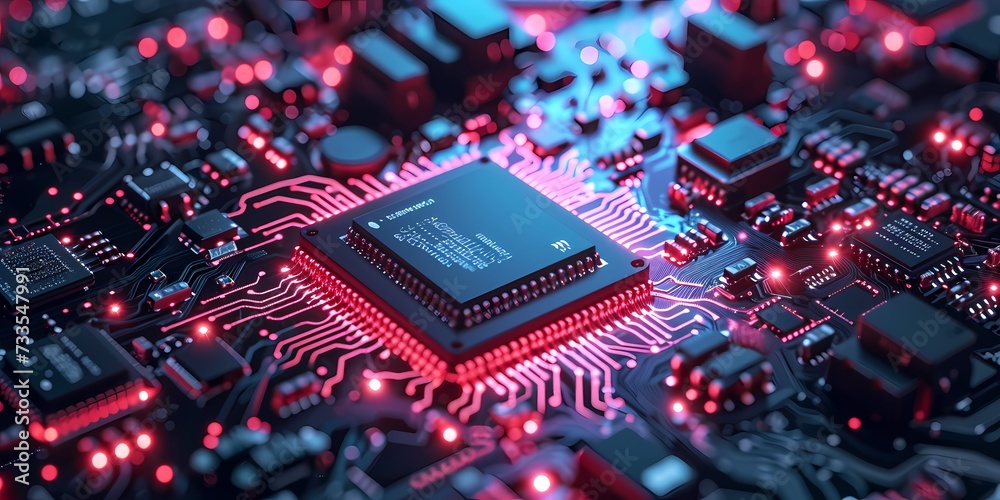 futuristic board, electronic circuit board futuristic design Stock ...