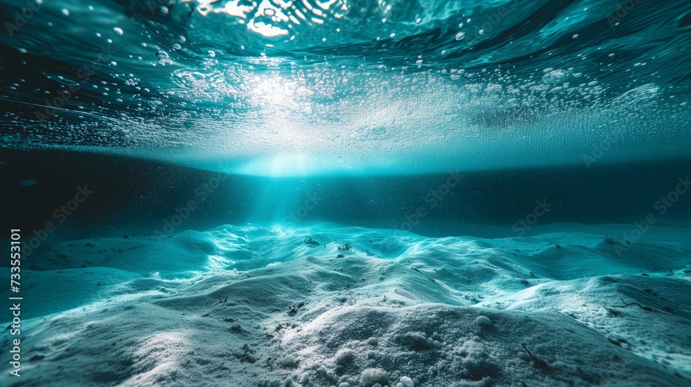 The underwater branches reach for the surface, as if to escape into the ...