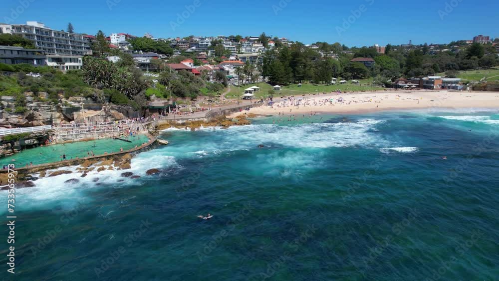 Scenic Bronte Beach With Bronte Baths Swimming Pool In Australia ...