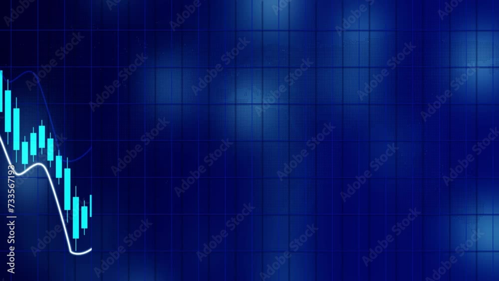 Forex candles chart animation.finance and trade concept and financial ...