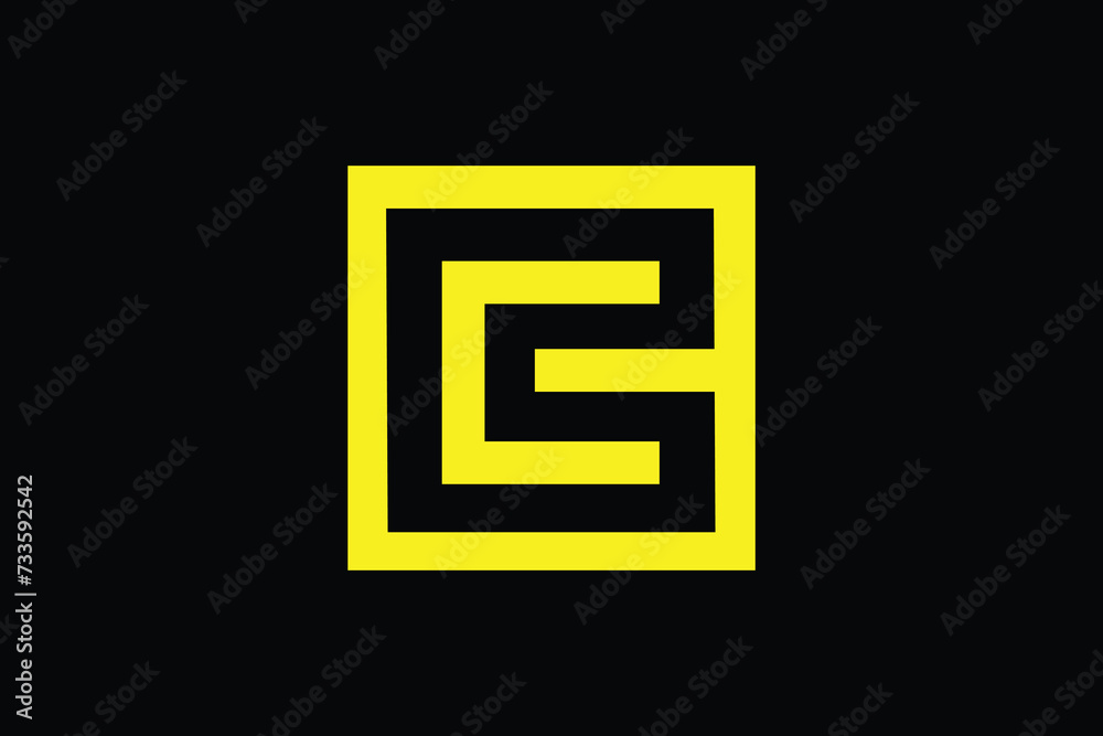 letter C and box, letter c and square, logo mark, icon, brand mark ...
