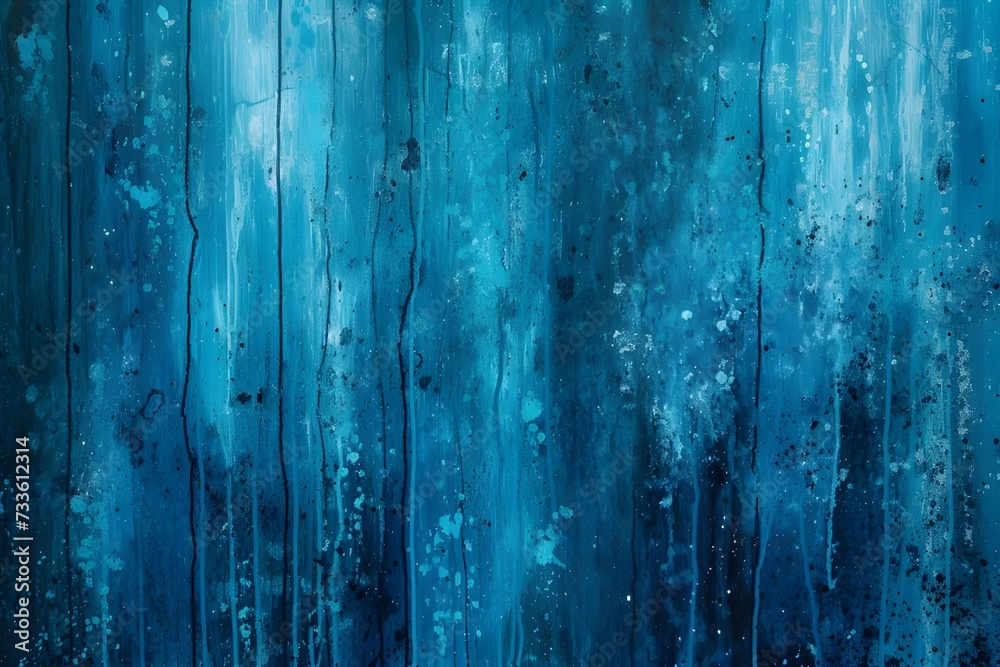 Abstract art inspired by the rhythm of rain, with vertical streaks and ...