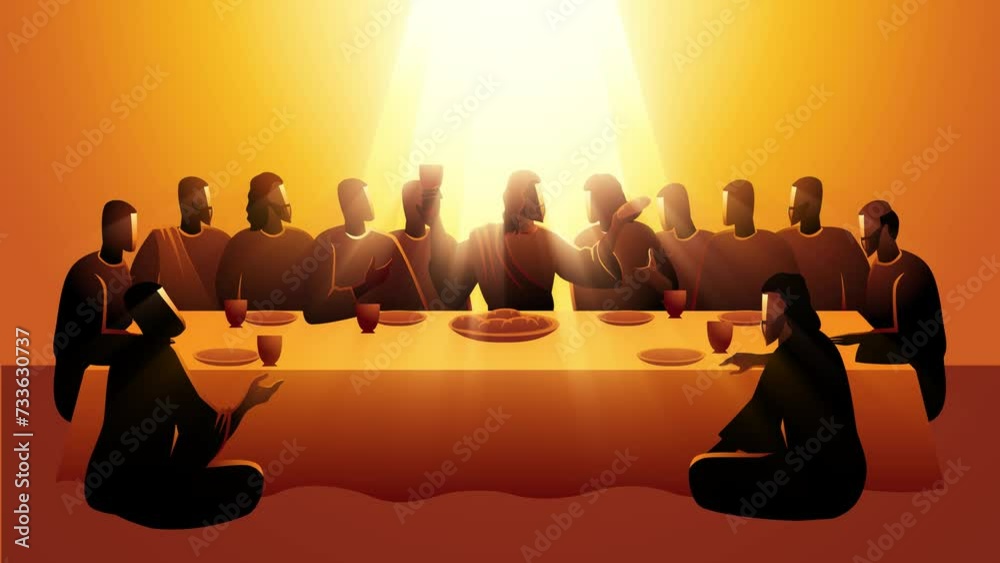 Biblical motion graphic series, Jesus shared with his Apostles in ...