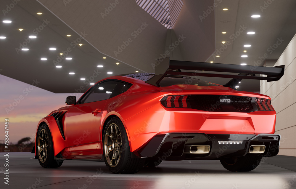Ford Mustang GTD 2025-Street-legal, track-ready supercar. Stock Photo ...