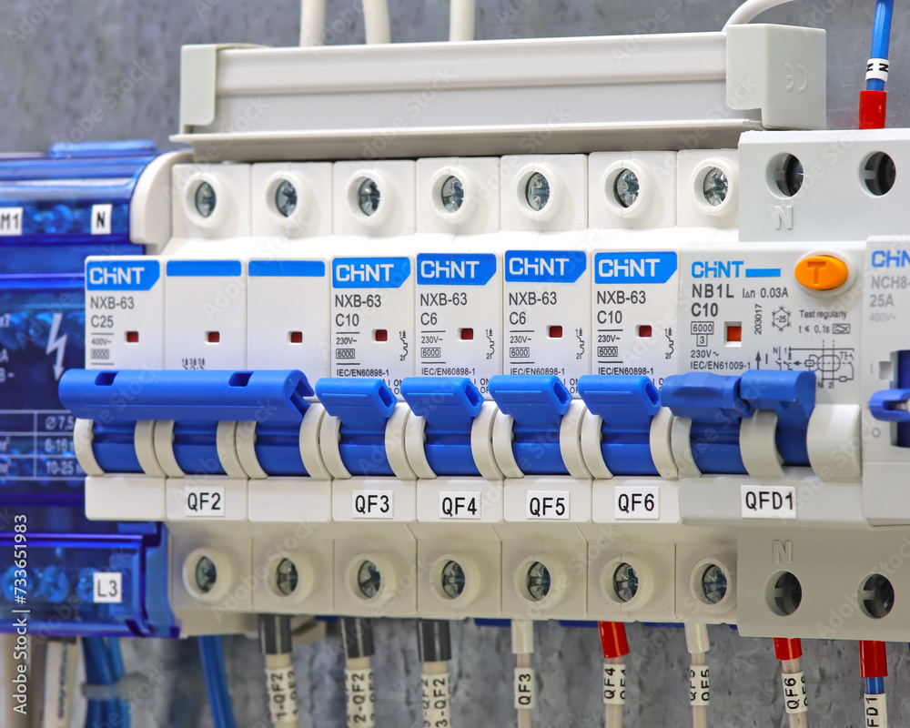 Electrical circuit breakers in load and overload protection are ...