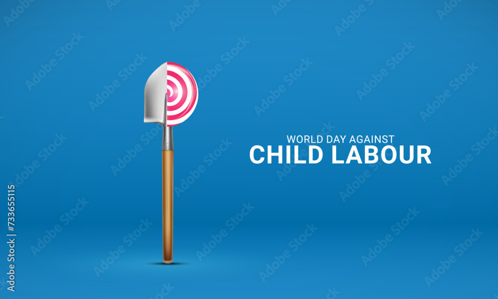World day against Child Labor.Stop child labour, Child worker washing ...
