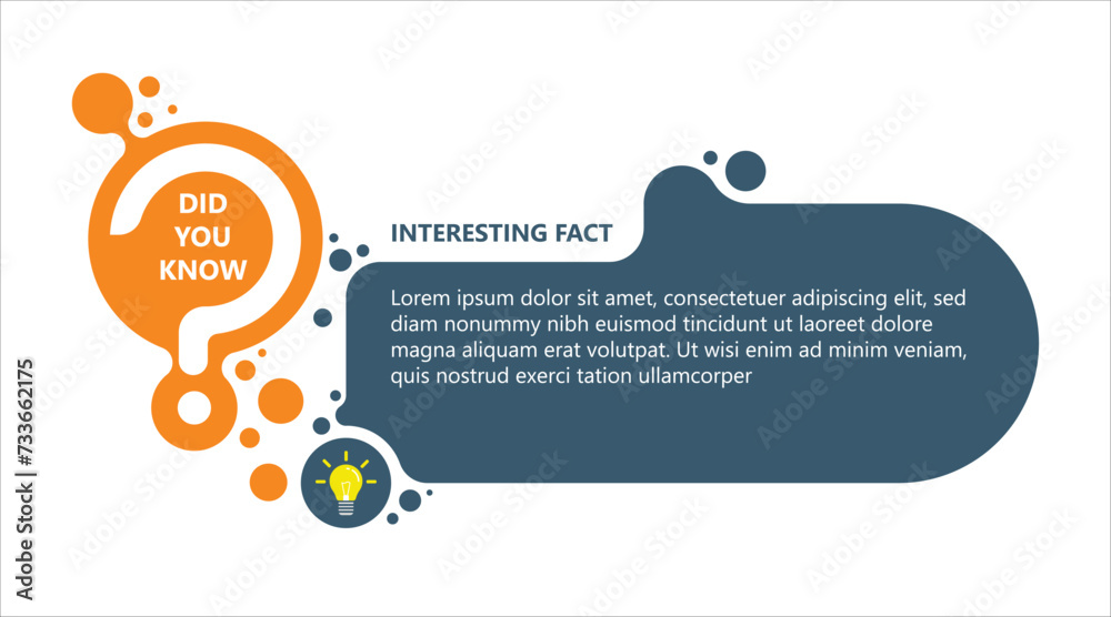 Did you know banner flat design template for education, business ...