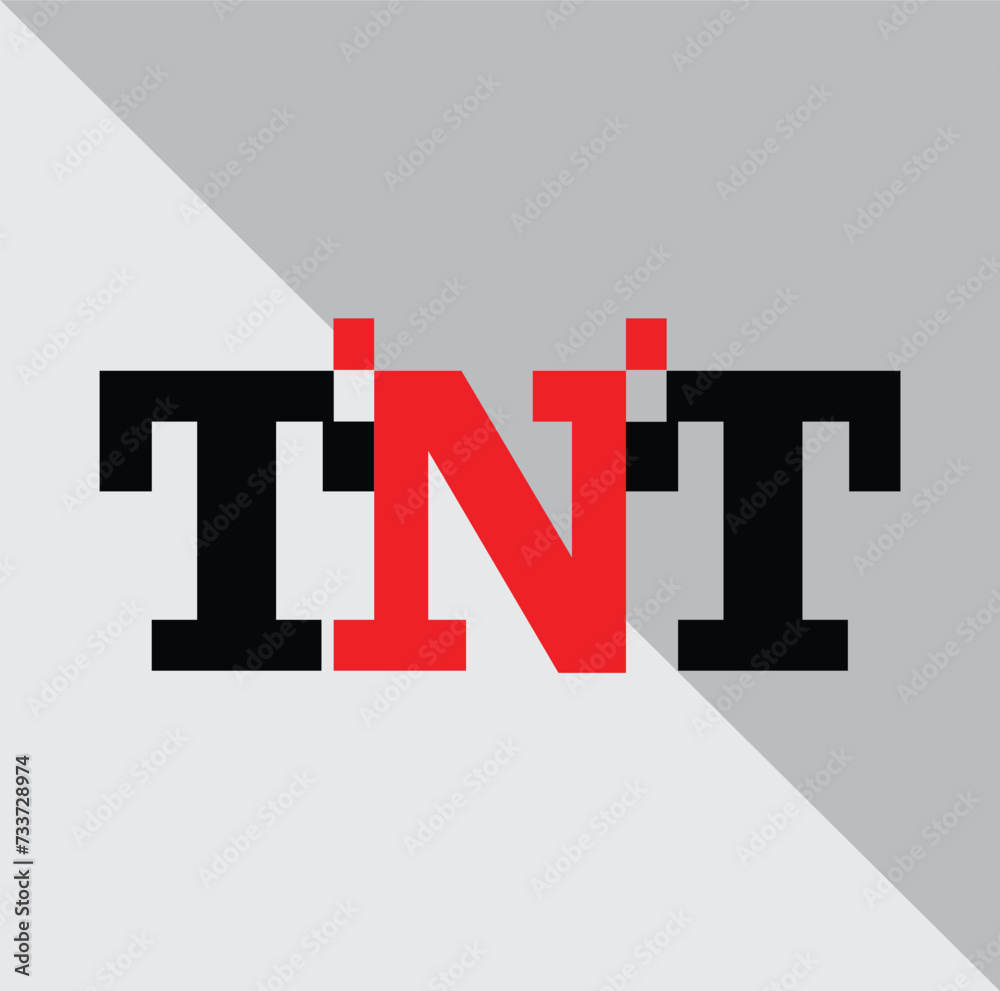 Letter TNT Design Logo Vector Stock Vector | Adobe Stock