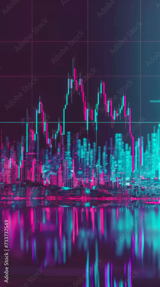 free space on the left corner for title banner with Mt4 chart, trading ...