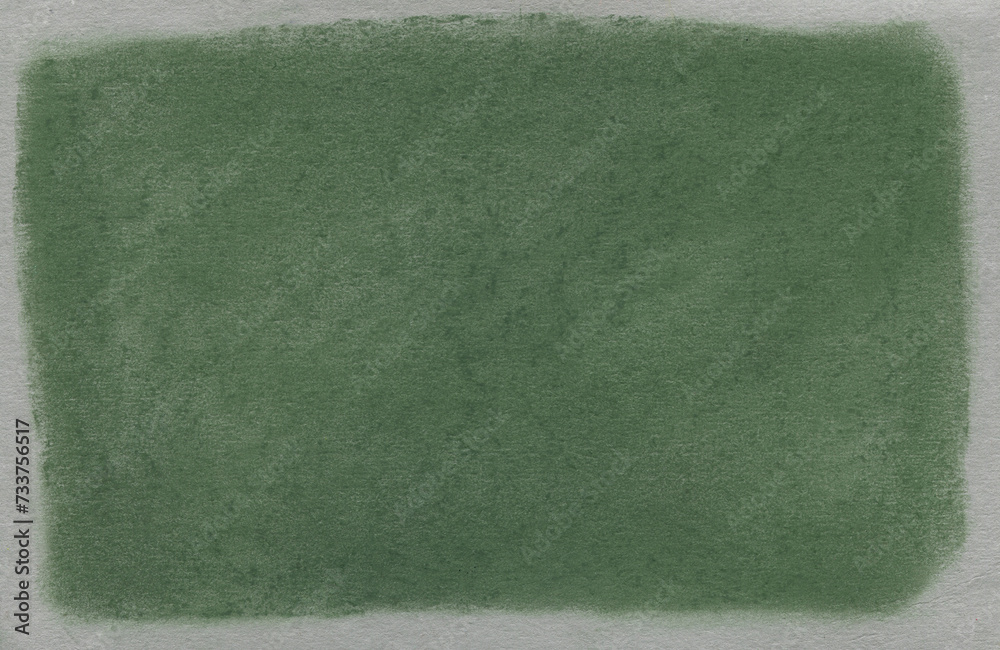 Moss green background with crayon texture. Pastel drawing on paper ...