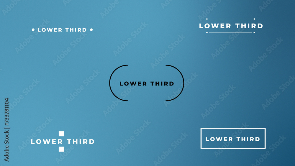 Classic Lower Thirds Bundle | Color Control Panel Stock Template ...
