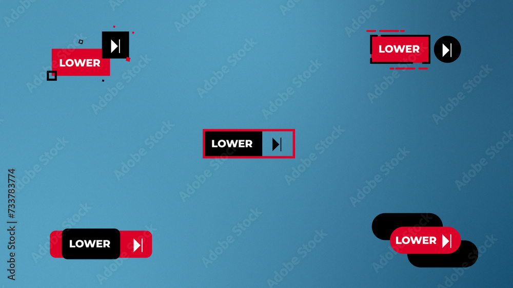 Fundamental Animated Lower Thirds | Color Control Panel Stock Template ...