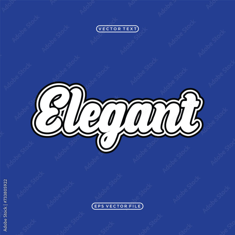 elegant letter text style design vector, elegant writing in vintage ...