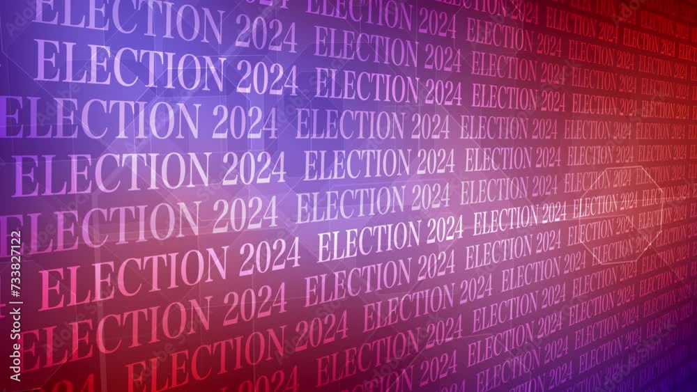 Election background with abstract pattern and typography for 2024 ...