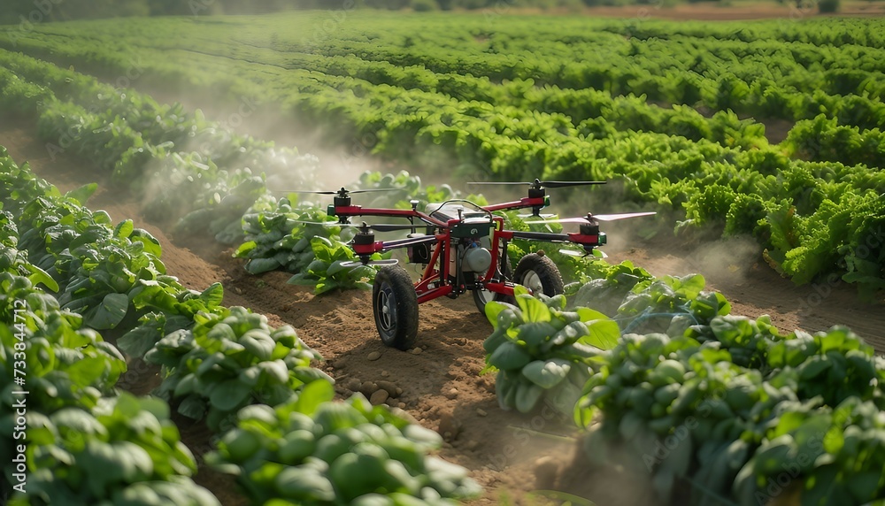 Automated Crop Harvesting, Illustrate automated crop harvesting in ...
