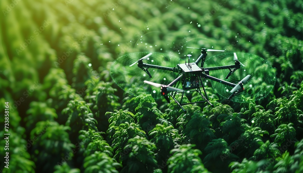 data-driven decision-making in agriculture with an image depicting ...