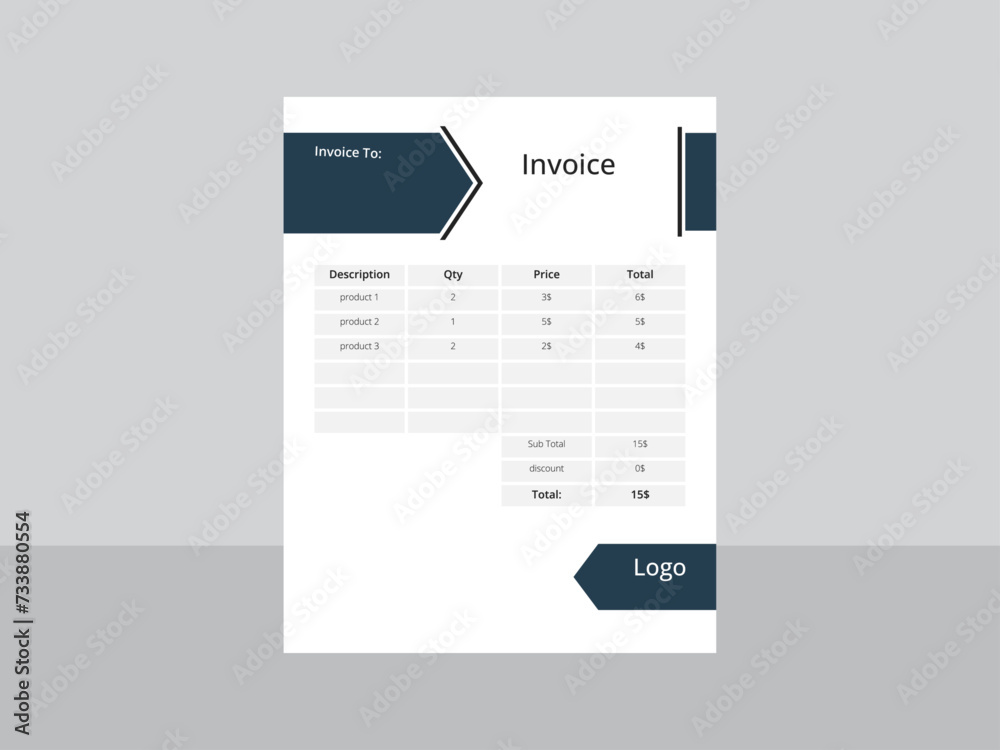 Professional invoice and letterhead design for corporate office ...