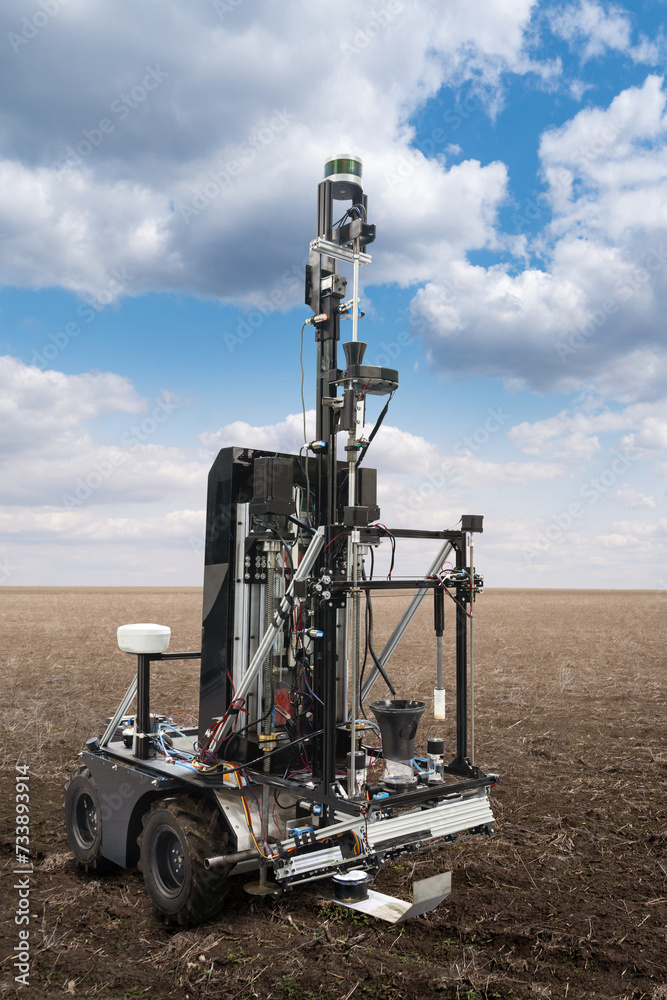 Autonomous robot for measuring soil quality in an agricultural field ...
