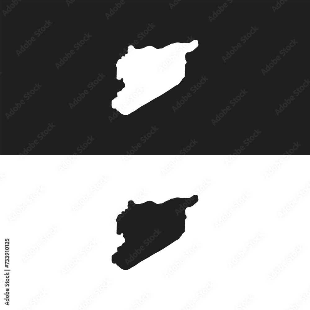 political map of Syria isolated on transparent background Stock Vector ...
