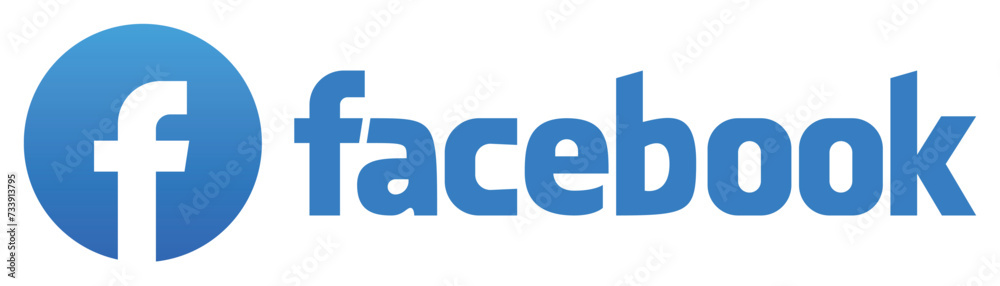 Facebook Logo Icon - Social Media Brand Symbol Stock Vector | Adobe Stock
