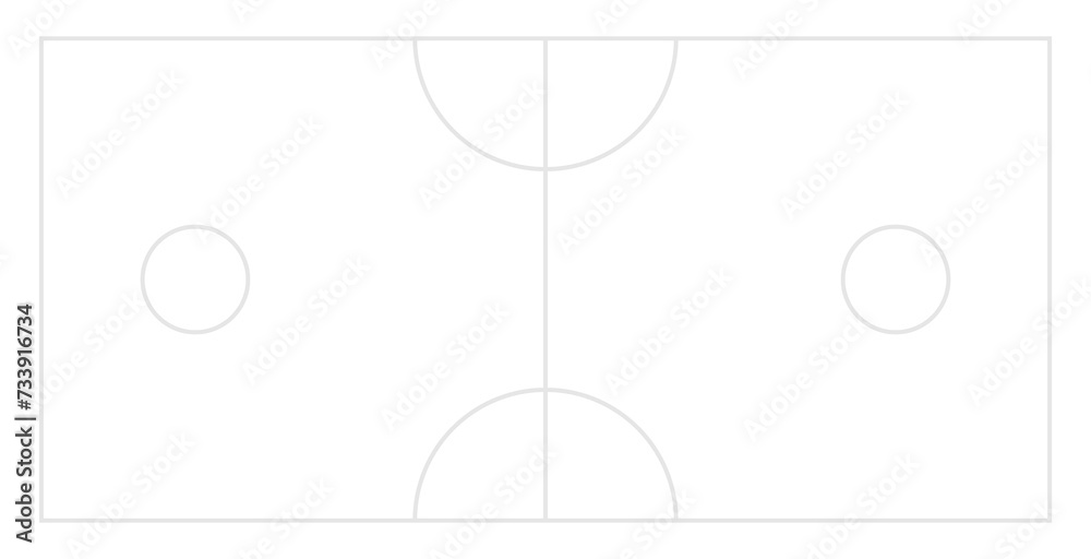 Layout Court of 'Sepak Takraw', is a foot volleyball game, quite ...