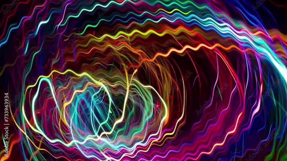light design wave lines color art motion lights illustration fractal ...