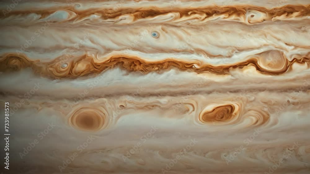 a detailed and factual close-up view of the surface of a planet ...