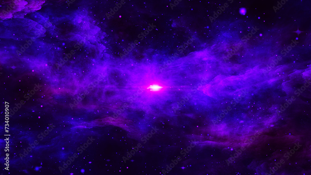 Fototapeta Space background. Flight in space with simulation of ...
